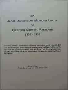 The Jacob Engelbrecht marriage ledger of Frederick County, Maryland ...
