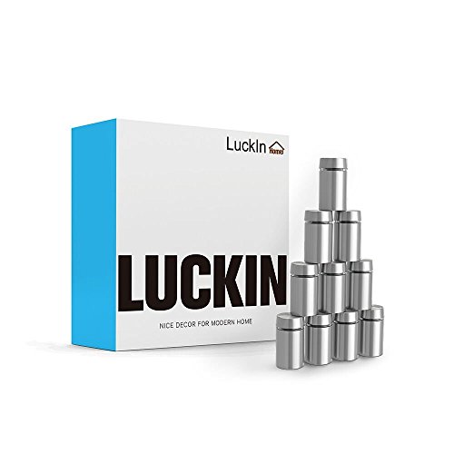 LuckIn Sign Standoffs Stainless Steel, 3/4" x 1" Wall Standoff - Want ...