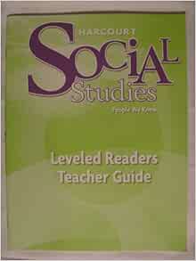 Amazon.com: Harcourt Social Studies: People We Know- Leveled Readers Teacher Guide, Grade 2: ...