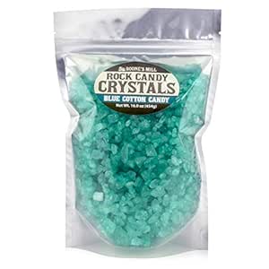 Amazon.com : Teal - Blue Cotton Candy Rock Crystal Candy | 1 Pound In A ...
