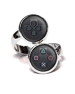 Amazon.com: PS4 Playstation Ring, PS3 Controller Jewelry, SNES Gaming ...