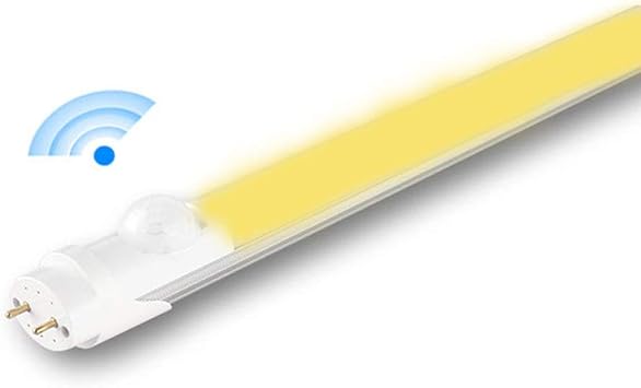 Amazon | LED蛍光灯 20w形 人感センサー付き 昼 電球色 led直管蛍光灯T8 58cm G13口金 20W形相当 FL20 直管LEDランプ (電球色, 20W形 ...