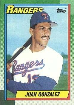Amazon.com: 1990 Topps Baseball #331 Juan Gonzalez Rookie Card ...