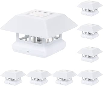 GreenLighting 8 Pack Veranda Solar Powered LED Post Cap Light for 4" x ...