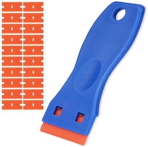 X spring Plastic Razor Blade, Heavy Duty Scraper Set with Replacement ...