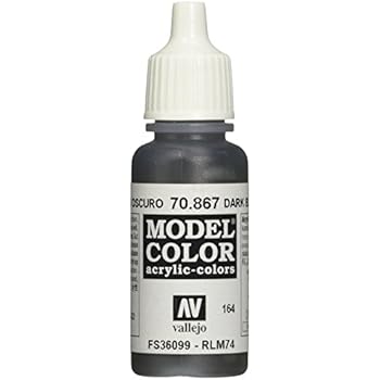 Amazon.com: Vallejo Dark Blue Grey Model Color 1 Paint, 17ml: Toys & Games