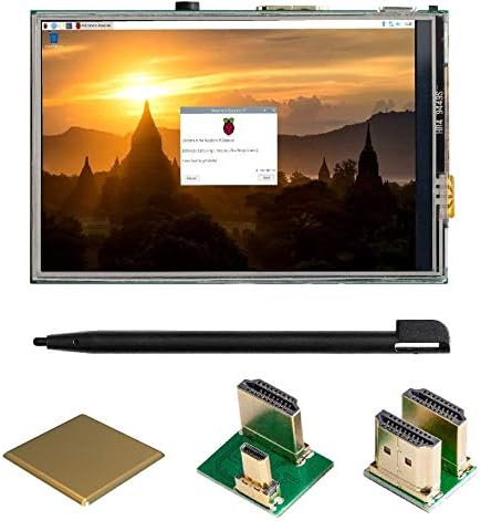 UCTRONICS 3.5 Inch Touch Screen for Raspberry Pi 4, HDMI TFT LCD Mini Display with Stylus Pen ...
