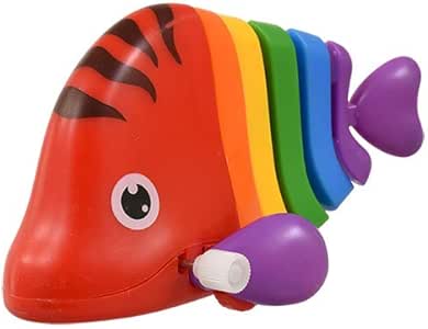 Amazon.com: Rainbow Wind-Up Fish Toy (Red, Orange, Yellow, Green, Blue ...