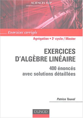 algebre lineaire exercices corrigés pdf