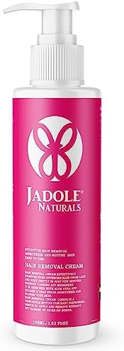 Jadole Naturals Hair Removal Cream 100ml for Body & Legs with Pump ...
