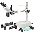 Amazon.com: AmScope SE401Z-5M Digital Professional Binocular Stereo Microscope, WF10x and WF20x ...
