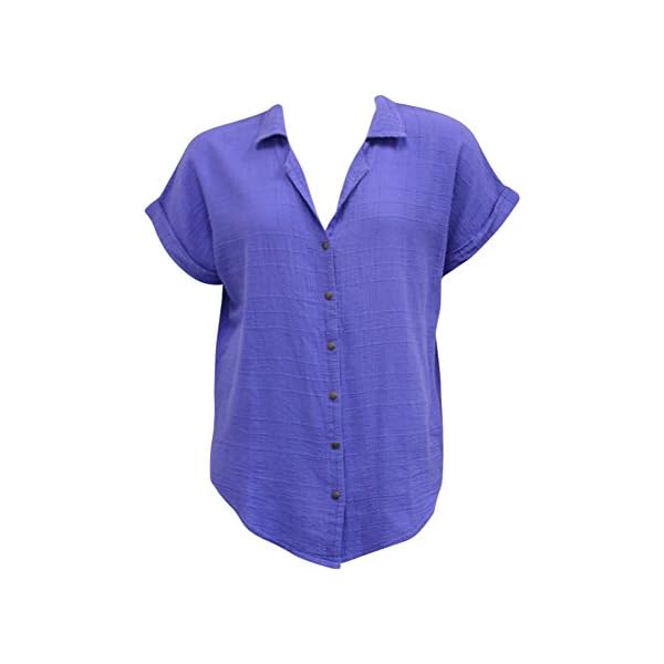 Ezze Wear Women’s Dotty Gauze Riley Cotton Shirt Tunic Top - NotImported.ca