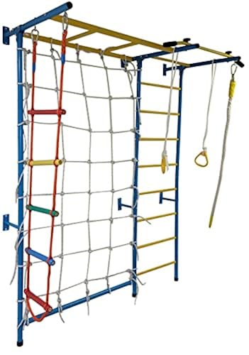 Kids Indoor Playground 8 in 1 Gym Multi-Function Play Structure Playset ...