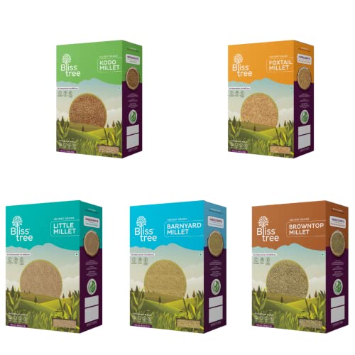 Bliss Tree - Unpolished Millets Combo (Kodo, Foxtail, Little, Barnyard ...
