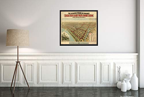 Buy 1897 All elevated trains in Chicago stop at the Chicago Rock Island ...