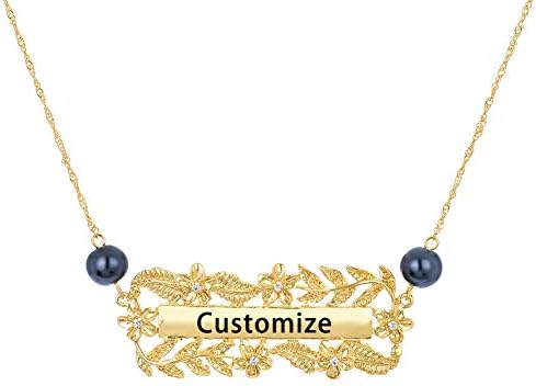 Cring Coco Custom Name Necklace Personalized 14K Gold Plated Hawaiian ...