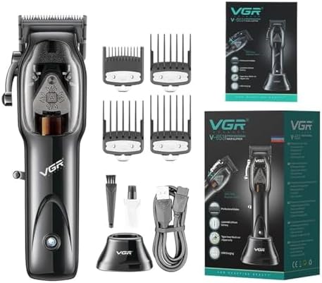 سعر VGR V-653 Salon Series Professional Cordless Hair Clipper with DLC Coating Blades & 9000 RPM ...