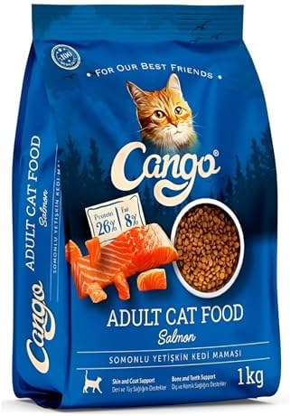 Cango Adult Cat Food - Salmon Recipe, 1 Kg – Omega-Rich Nutrition for ...