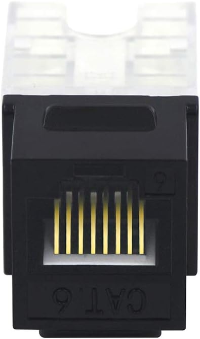VCE Cat6 RJ45 90 Degree Keystone Jack Insert, Ethernet UTP Cat 6 ...