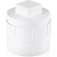 Amazon.com: 6 Inch PVC Sewer Cleanout Adapter with Plug Pipe Fitting ...