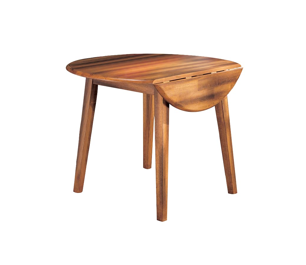Signature Design By Ashley Berringer Dining Room Round Drop Leaf Table