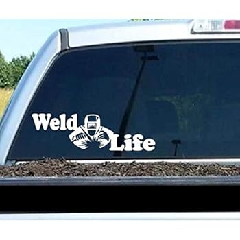 Amazon.com: A1123 Weld Life Welder Decal Sticker: Arts, Crafts & Sewing
