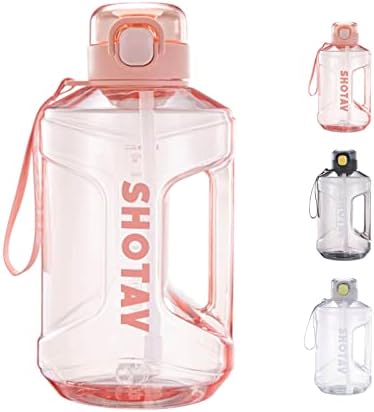 SHOTAY 1.5L/2L Sports Water Bottles With Trian Material, BPA Free And ...