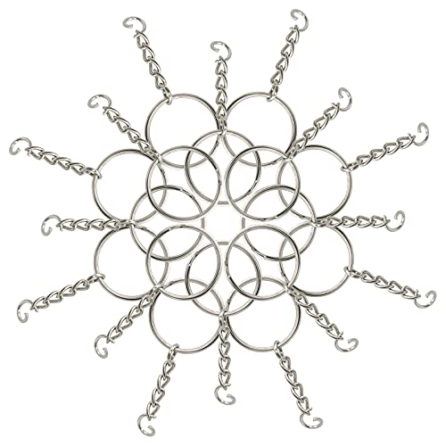 100-Pack Bulk Keyring Set - Split Key Chain Rings with 1-inch Large ...