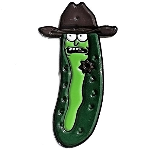 Buy Pickle Rick Grimes Enamel Pin | walking dead rick and morty mashup ...