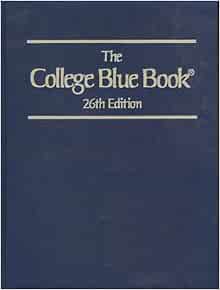 College Blue Book (College Blue Book (5v. W/CD)): Macmillan Publishing ...