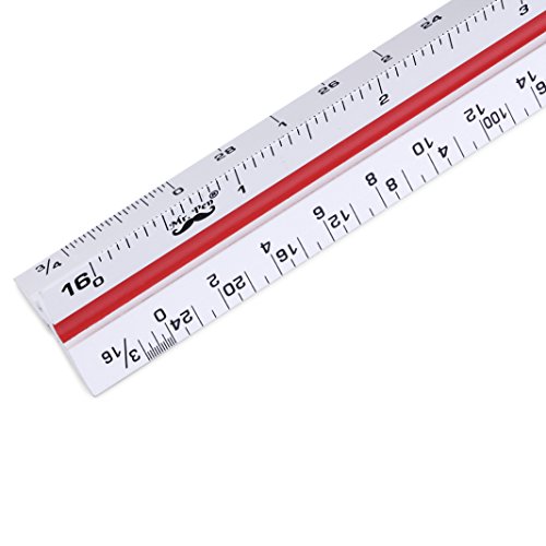 Mr. Pen- Metric Engineer Scale Ruler, Ruler, 12" Aluminum Scale Ruler ...