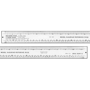 Amazon.com: 12 Inch Stainless Steel Model Railroader's Ruler (For HO, O ...