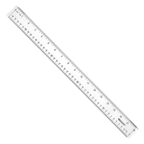 Westcott See Through Acrylic Ruler, 18", Clear Metric and Standard, | eBay