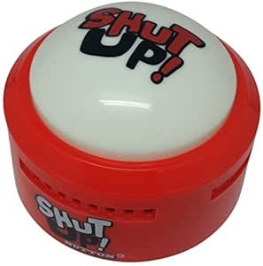 Amazon.com: Shut Up Button - Talking Button Features Hilarious Shut Up ...