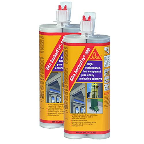 AWF PRO Sika AnchorFix 500 - Two Component Epoxy 20 oz, High ...