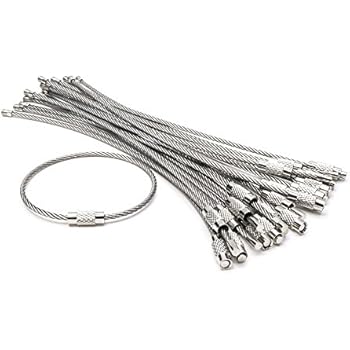 Amazon.com : Tamper Proof Key Rings (Set of 5) : Key Tags And Chains ...