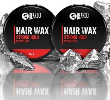 Beardo Stronghold Hair Wax, 100 gm (Pack of 2) | Crystal Hair Wax ...