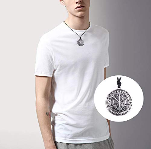 My Shape Men's Icelandic Viking Rune For Luck And Blessings Pendant ...