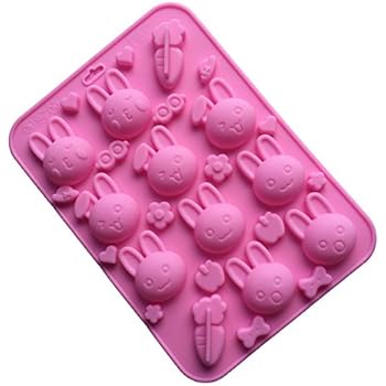 Amazon.com: 2105-5760 Wilton Easter Bunny Shaped Silicone Treat Mold ...