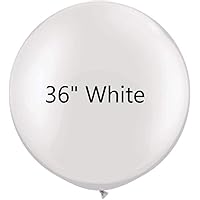 Amazon.com: 15pcs White Balloons 24 Inch Large White Balloons Latex Big ...