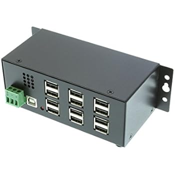 Amazon.com: Coolgear CoolGear Industrial 12-Port USB 2.0 Powered Hub ...