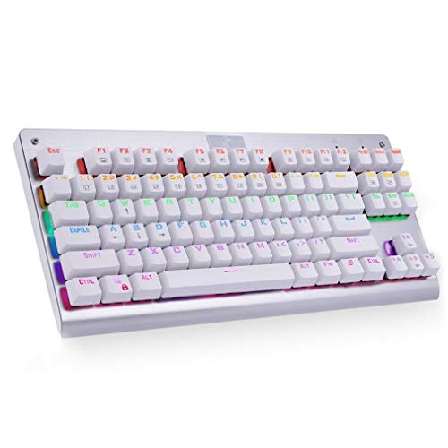 E-yooso Z-77 87-Key Mechanical Keyboard with Tactile Brown Switches ...