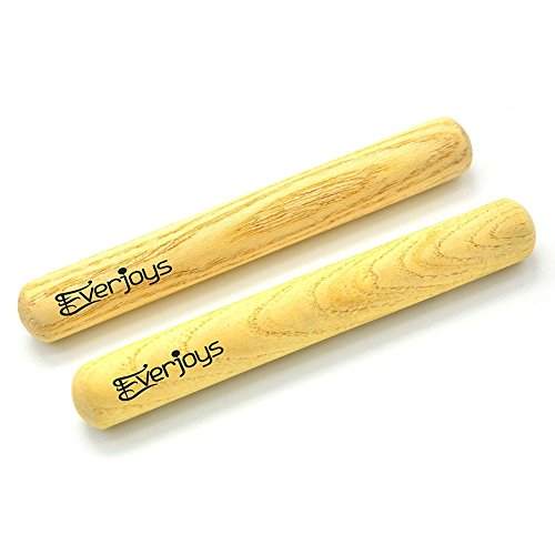 Wooden Clave Music Party 2 Piece Hand Made Wooden Claves | Desertcart ...