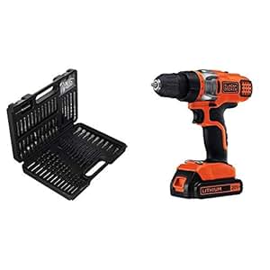 BLACK+DECKER BDA91109 Combination Accessory Set, 109-Piece with BLACK ...
