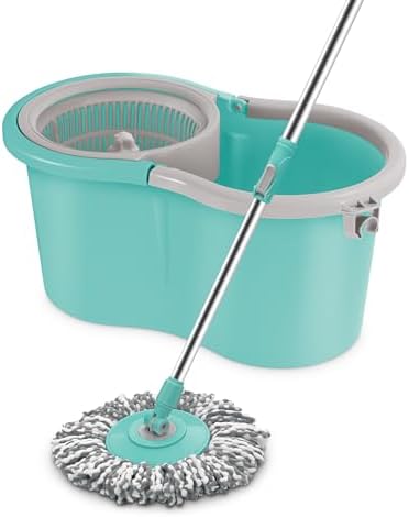 Spotzero by Milton Spin mop and Bucket with Wringer Set, Extendable ...