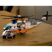 Amazon.com: LEGO City Coast Guard Helicopter and Life Raft: Toys & Games