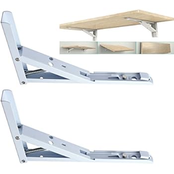 Amazon.com: Accessbuy Folding Spring Loaded Bracket Wall Mount Support ...