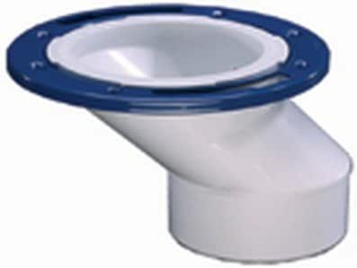 IPS 86181 3-Inch x 4-Inch PVC Offset Closet Flange with Metal Ring ...