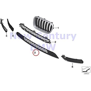 Amazon.com: Genuine BMW X6 F16 Front Bumper Center Lower ACC Open M ...