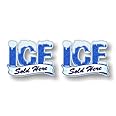 Amazon.com: 2 ICE Sold Here 5'' Decals Concession Frozen Sale Sign ...